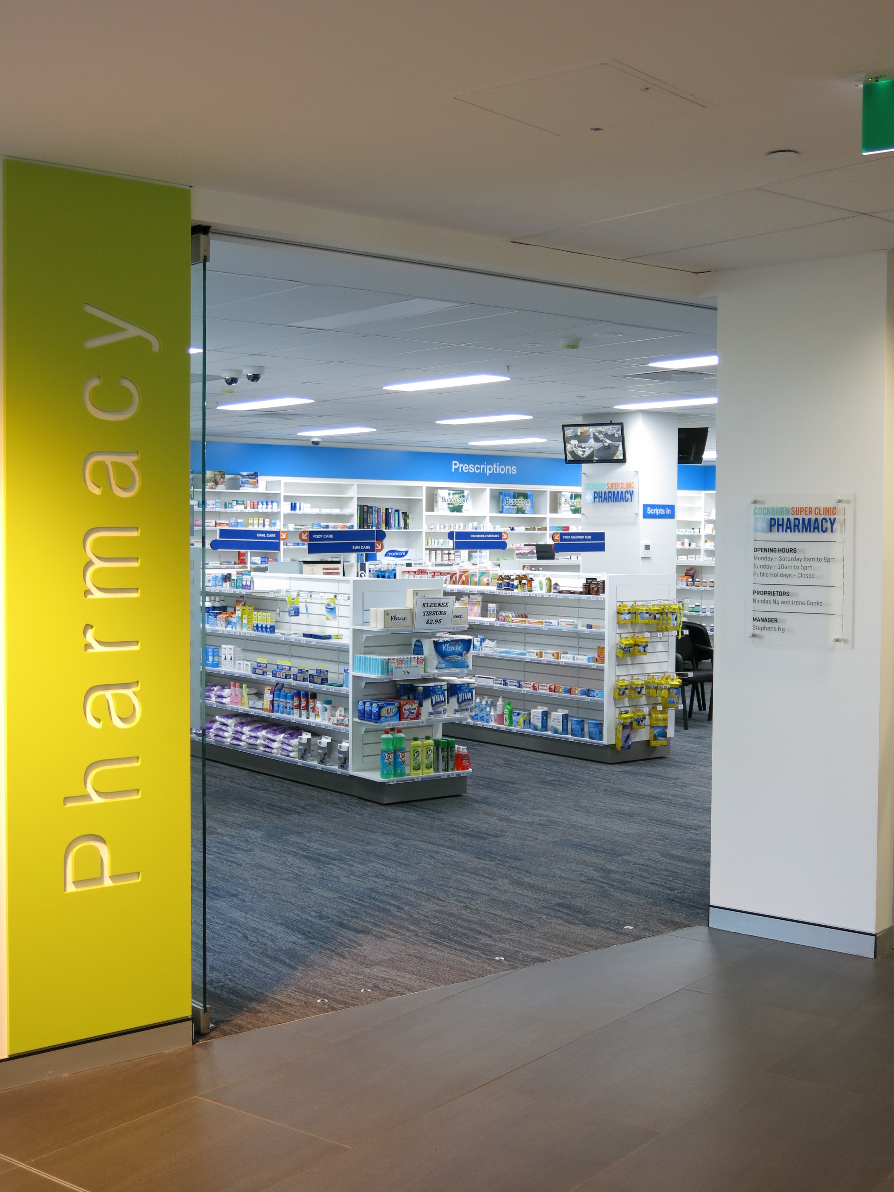 Entrance internal – Cockburn Super Clinic Pharmacy